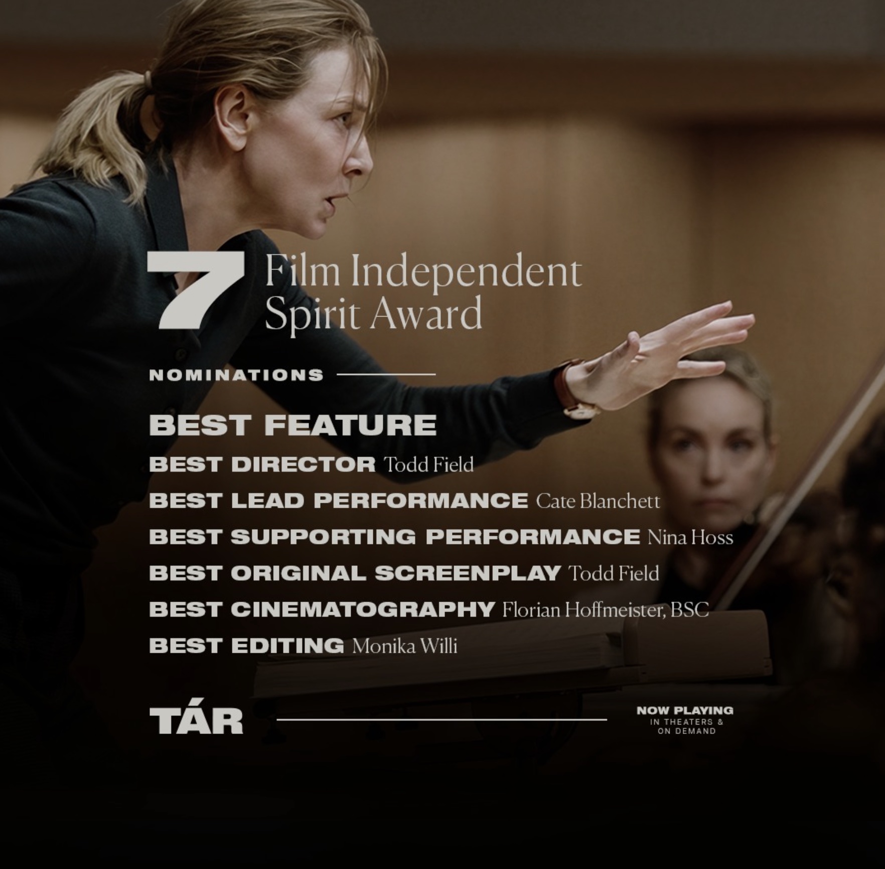 More great news for Tár! – Ralph Kaechele – Cinematographer